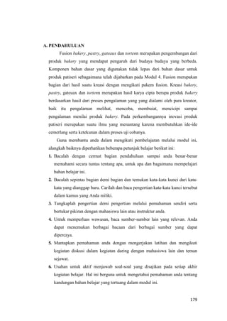 Kuliner modul 5 kb4 kreasi fusion bakery | PDF