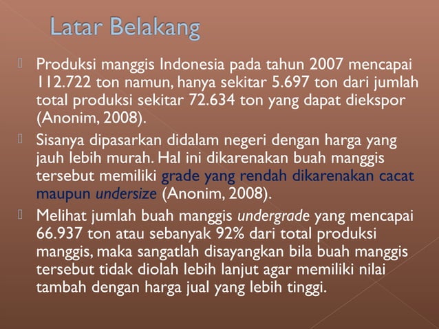 Manajemen limbah semseter 1(Kulit manggis) | PPT