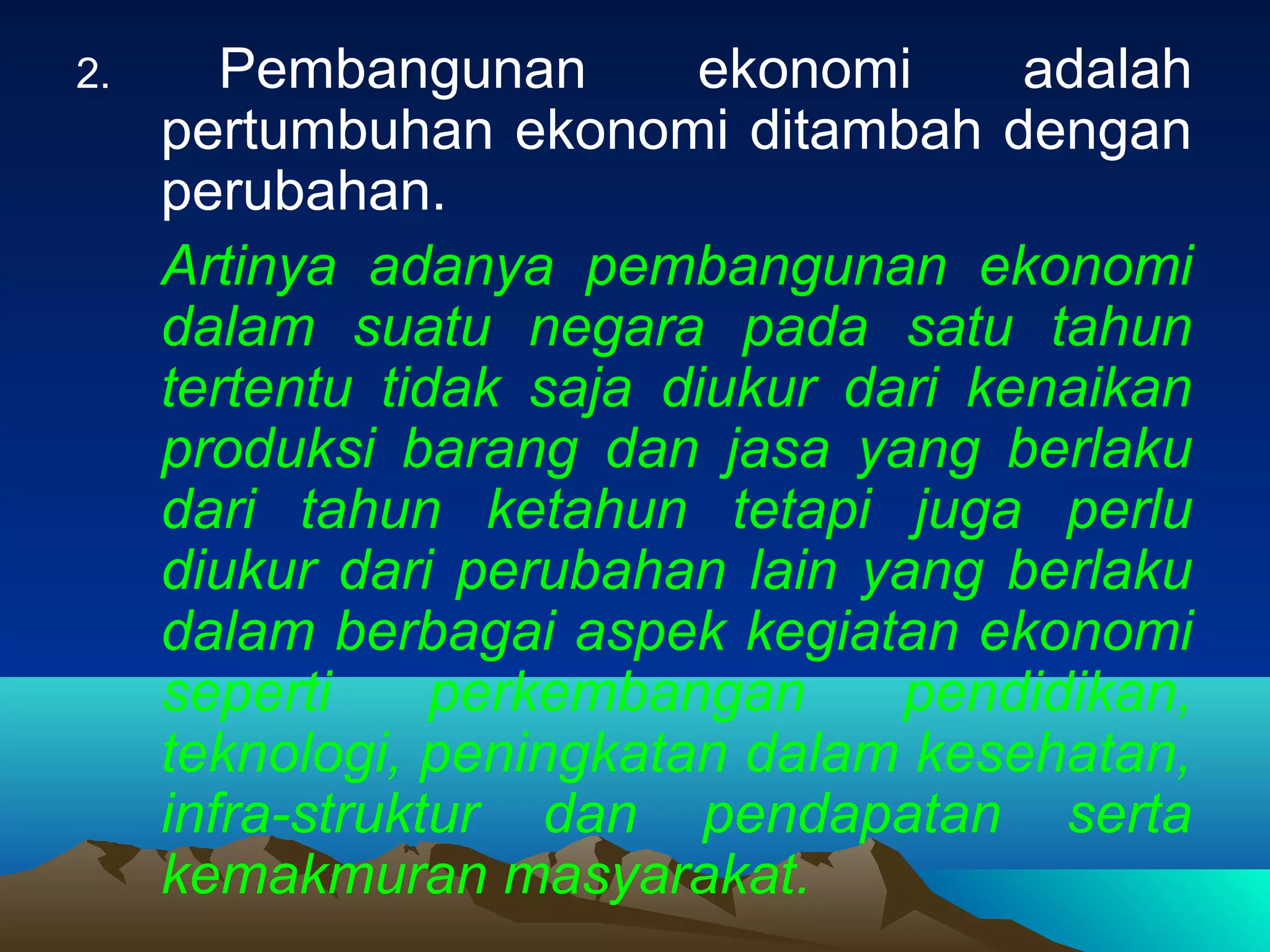 Pembangunan Ekonomi 1 | PPT