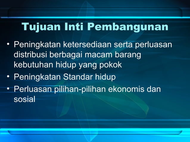 Beda Pertumbuhan dengan Pembangunan Ekonomi | PPT