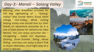 Kullu Manali Tour Package - Book Manali Packages at Best Price. | PPT