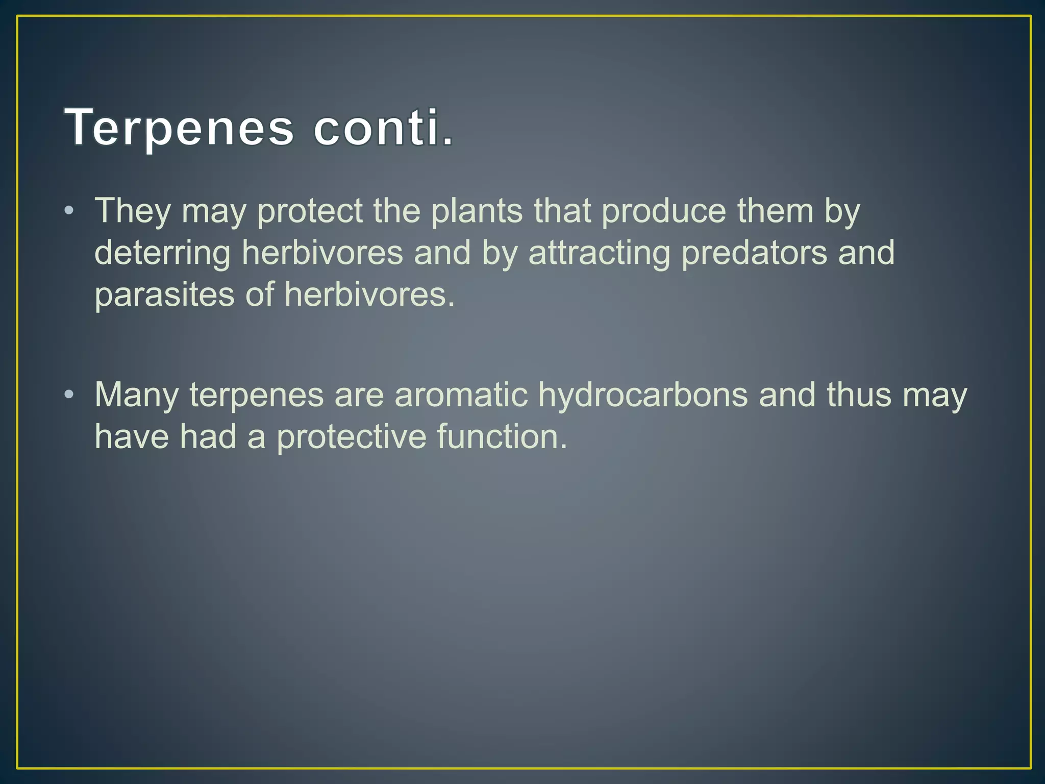 terpenes and enzymes | PPTX