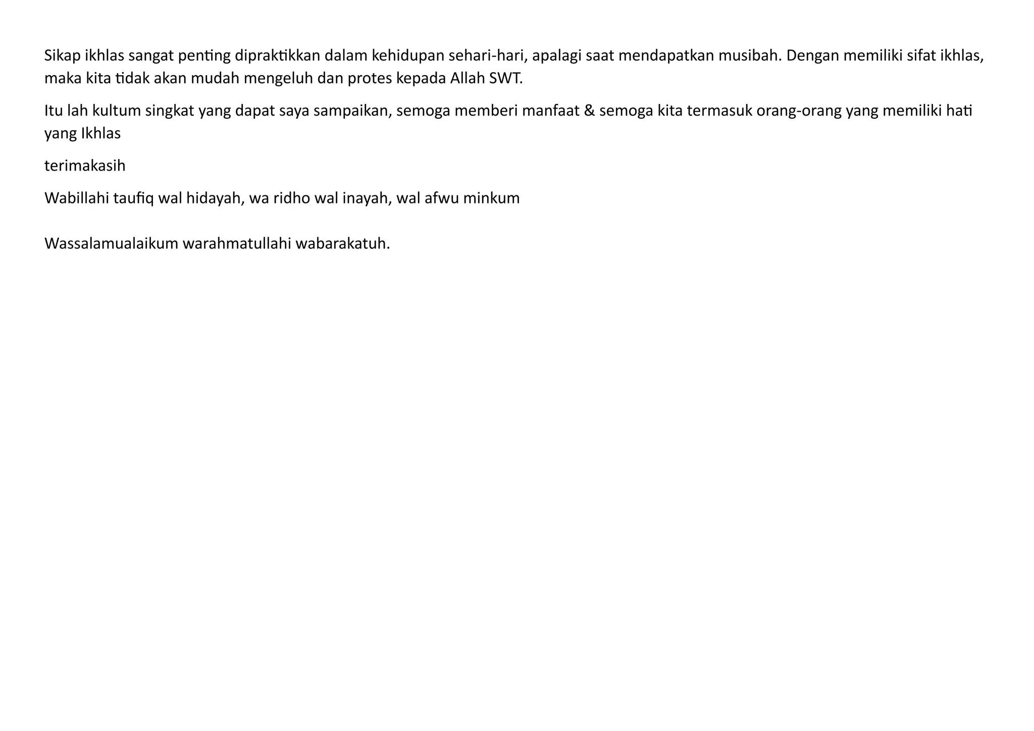 KULTUM.docx di baca ya biar bermanfaat oke | PPT