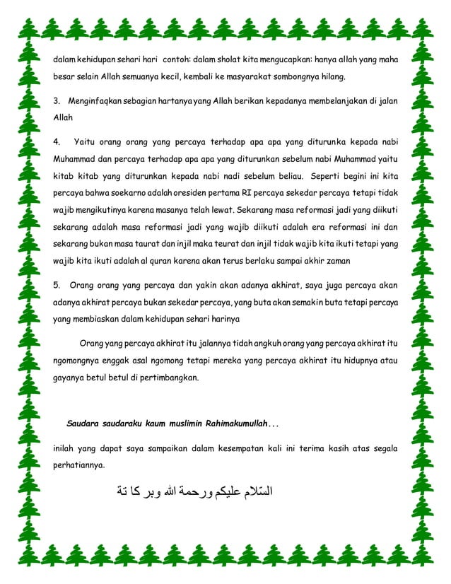 Kultum Bertaqwa | PDF