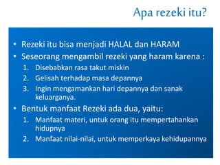 Kultum rezeki | PPTX