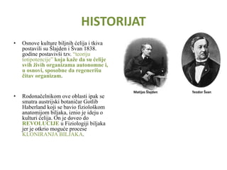 Kultura biljnih celija i tkiva | PPTX