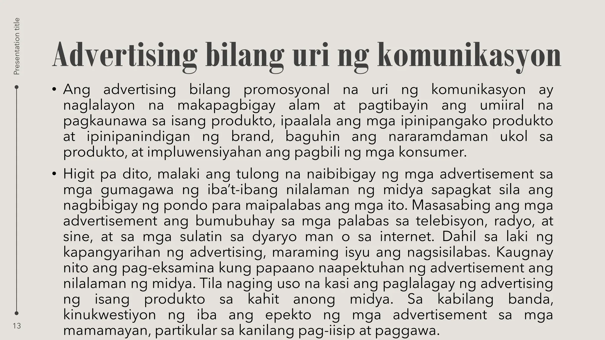 kulturang-popular (Manipesto, Patalastas, Soap Opera) | PDF