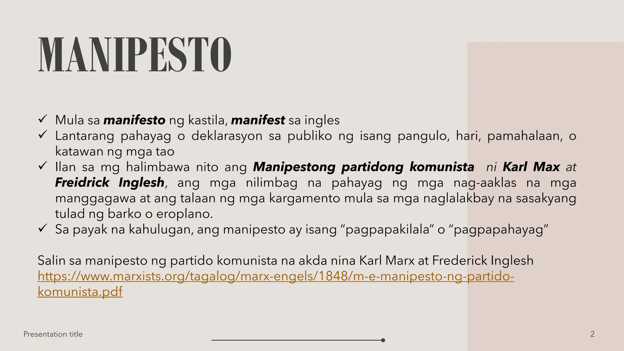 kulturang-popular (Manipesto, Patalastas, Soap Opera) | PDF