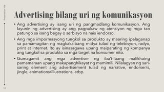 kulturang-popular (Manipesto, Patalastas, Soap Opera) | PDF