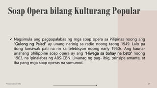 kulturang-popular (Manipesto, Patalastas, Soap Opera) | PDF