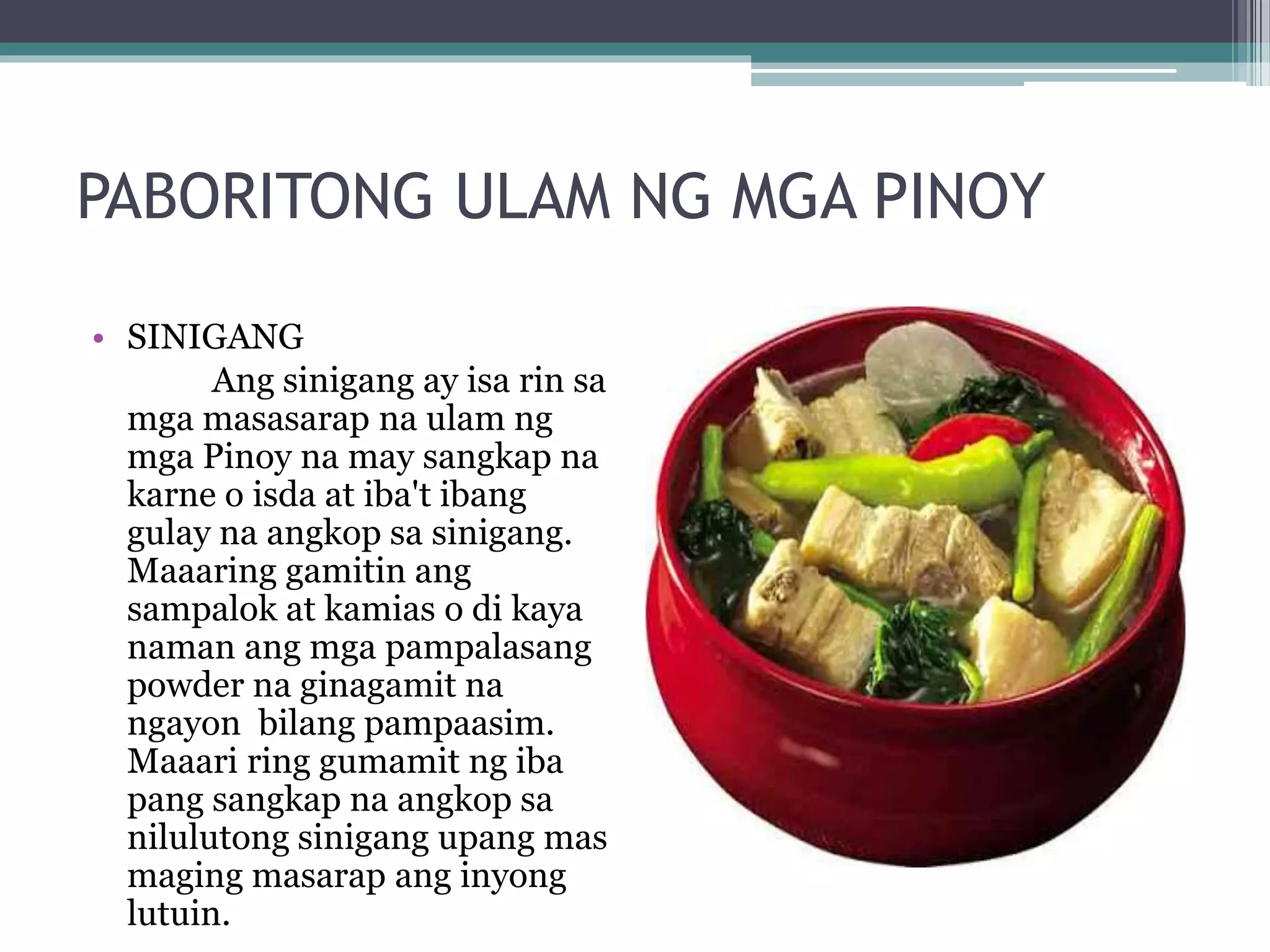 Pagkaing Pinoy | PPTX