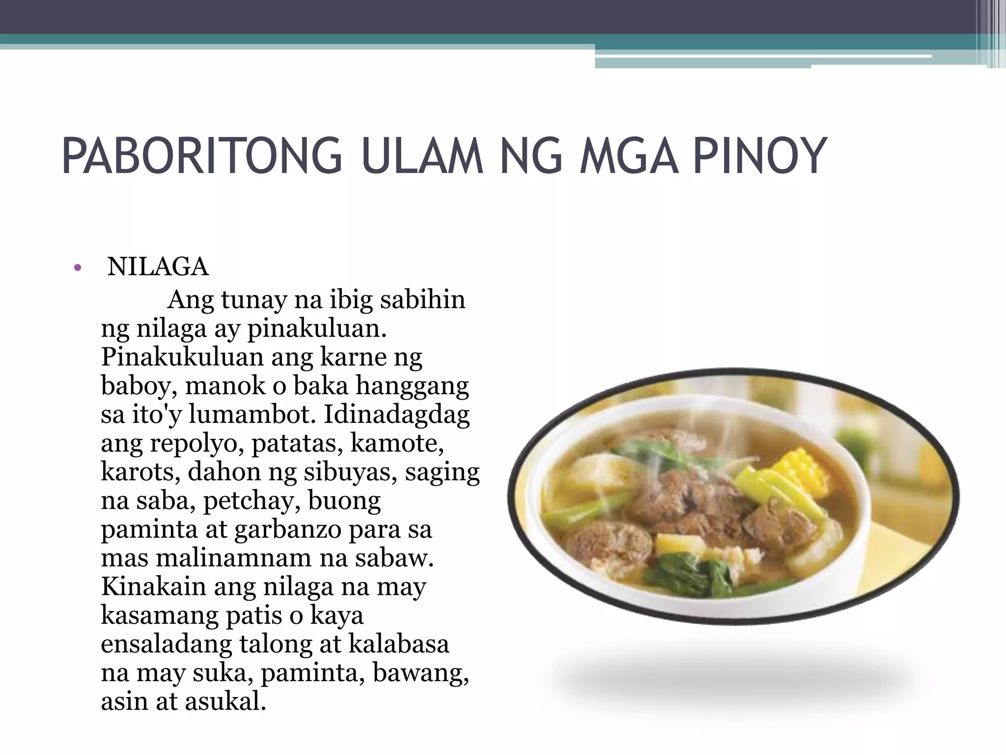 Pagkaing Pinoy | PPTX