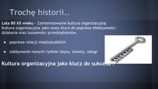 Kultura organizacyjna, gr ii | PPTX