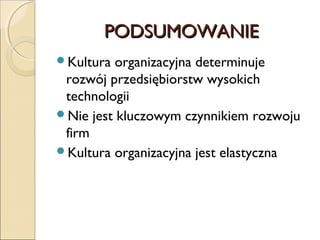 Kultura organizacyjna jako czynnik | PPT