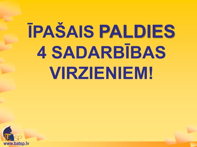 Kultūras virziena pusgada atskaite | PPSX