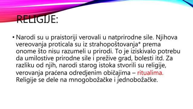 Kultura starog istoka istorija | PPTX