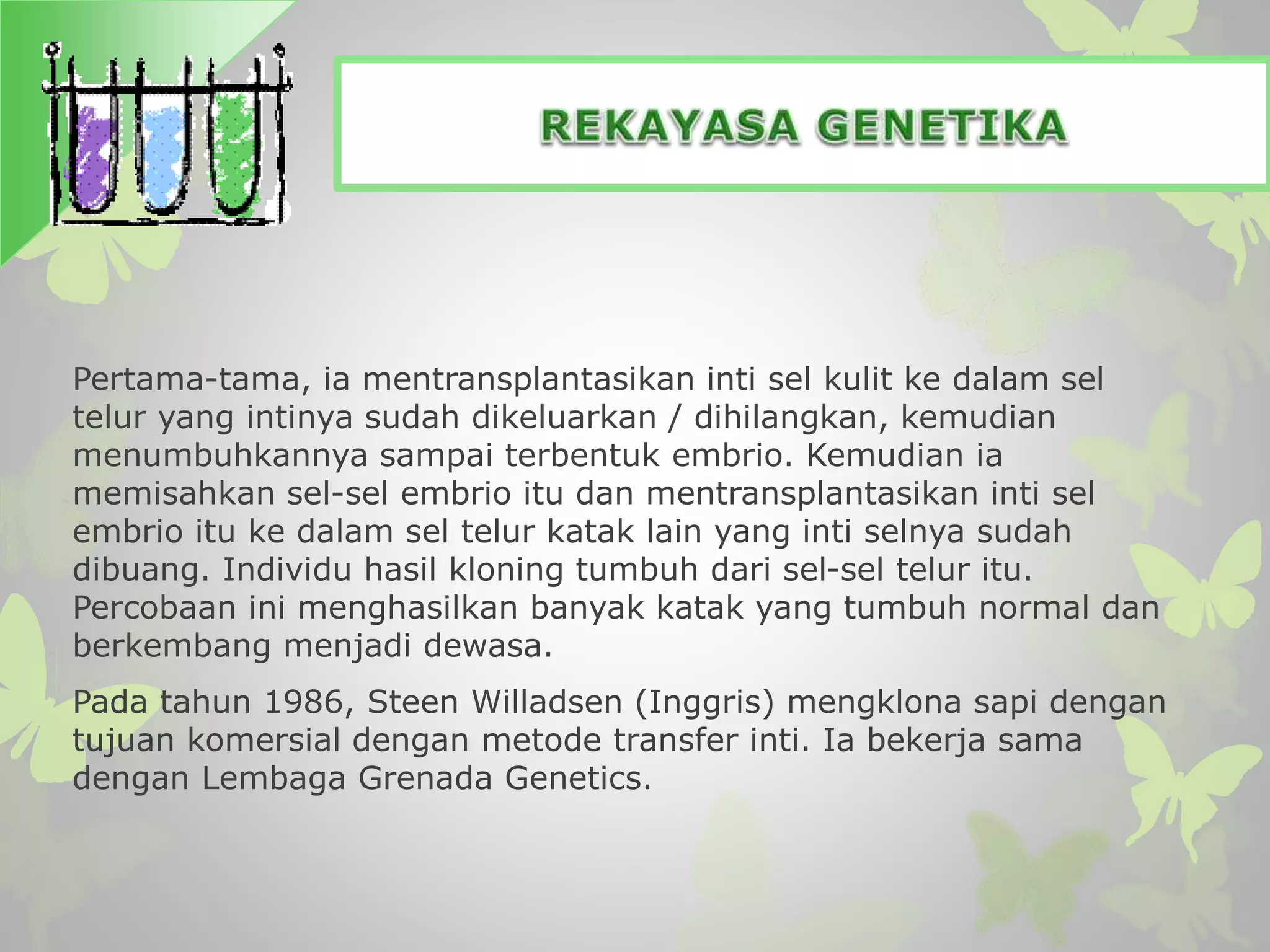 Kultur jaringan & rekayasa genetika | PPTX