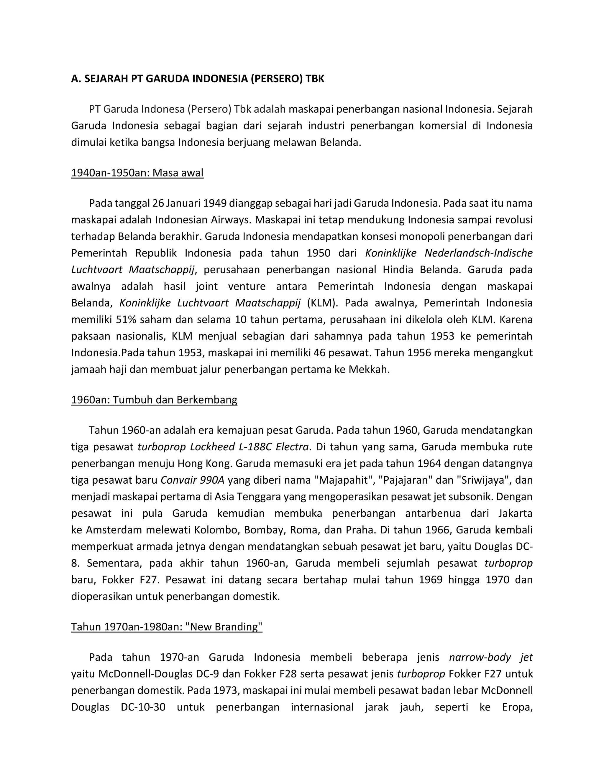 Budaya Organisasi Garuda Indonesia | PDF