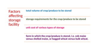 storage of food grains: recent advancements | PPTX