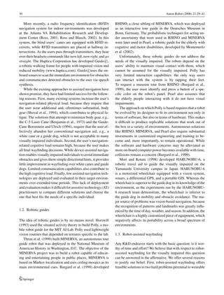 Robot-Assisted Wayfinding for the Visually Impaired in Structured ...