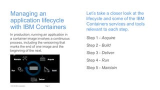 IBM Containers- Bluemix | PPT