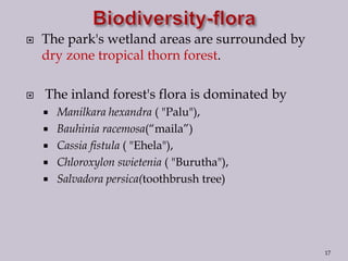 Kumana national park | PPTX