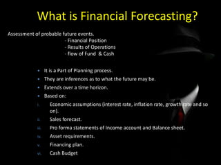 Financial Planning and Forecasting | PPTX