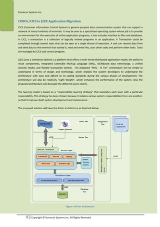 CICS-COBOL to J2EE Migration – White Paper | PDF