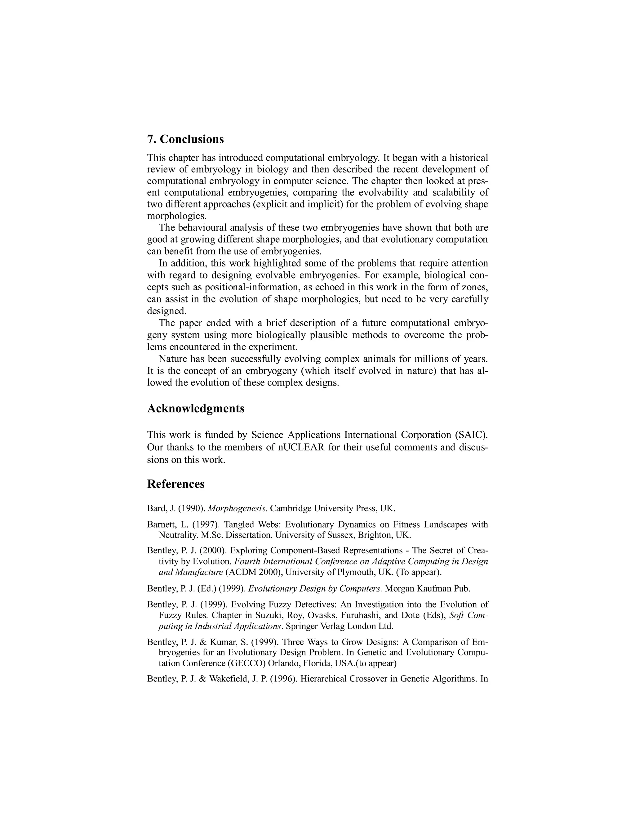 Kumar bentley: computational embryology_ past, present and future | PDF