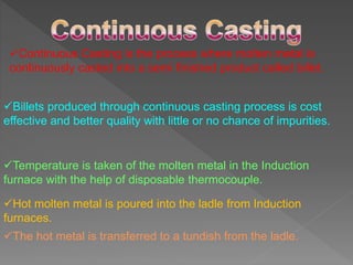 iron and steel plant | PPT