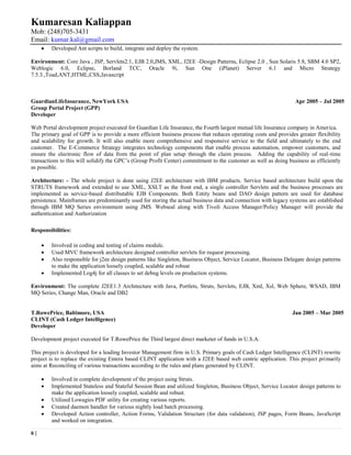 Kumaresan kaliappan resume | PDF