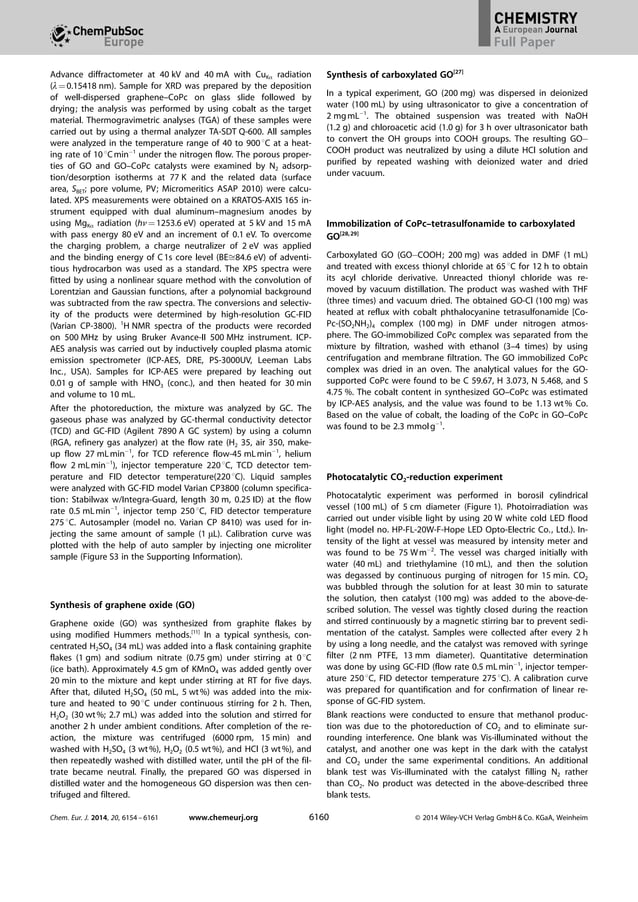 Cobalt Phthalocyanine Immobilized on Graphene Oxide: An Efficient Visible-Active Catalyst for ...