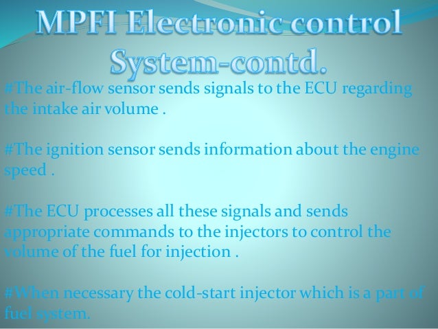 mpfi system ppt