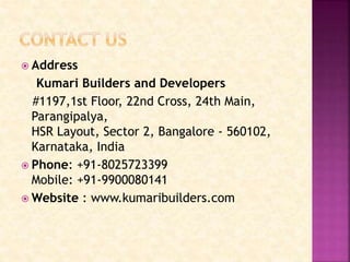 Kumari builders ppt | PPTX