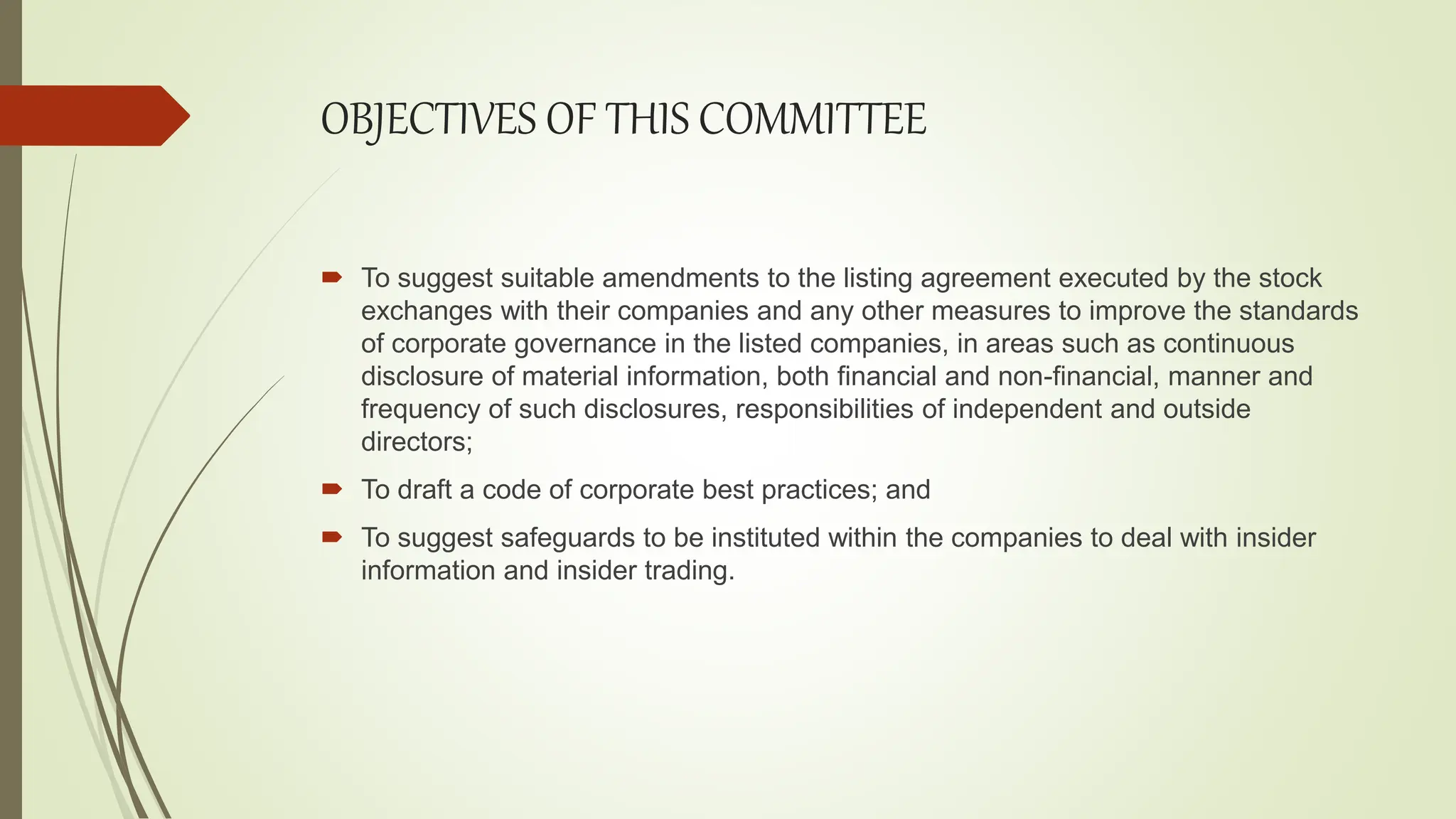 RECOMMENDATIONS OF KUMAR MANGLAM BIRLA COMMITTEE | PPTX
