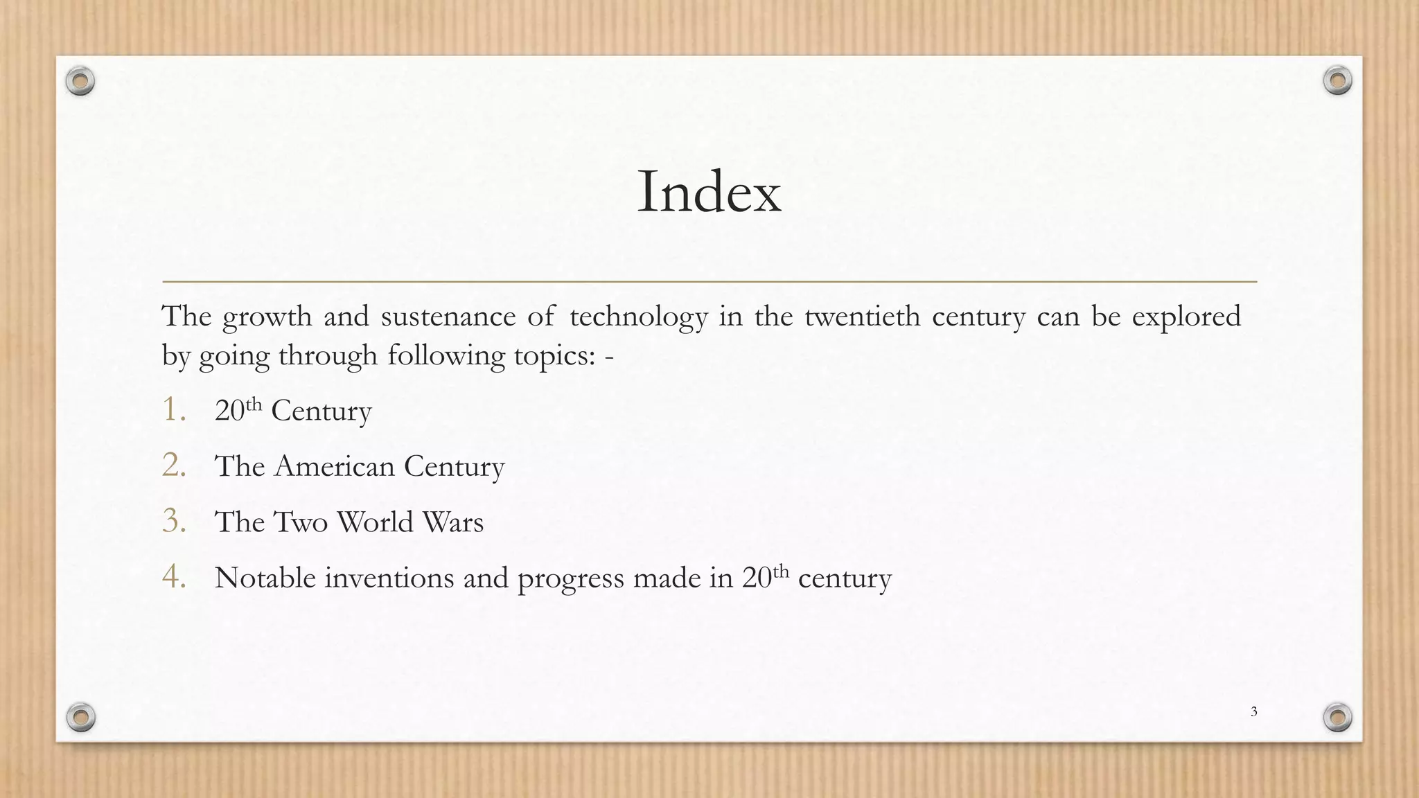 20th Century Technology | PPTX