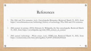 20th Century Technology | PPTX