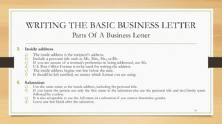 Business Letters | PPTX