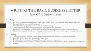 Business Letters | PPTX | Desktop Publishing | Computer Software and ...