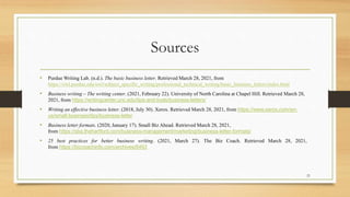 Business Letters | PPTX | Desktop Publishing | Computer Software and ...