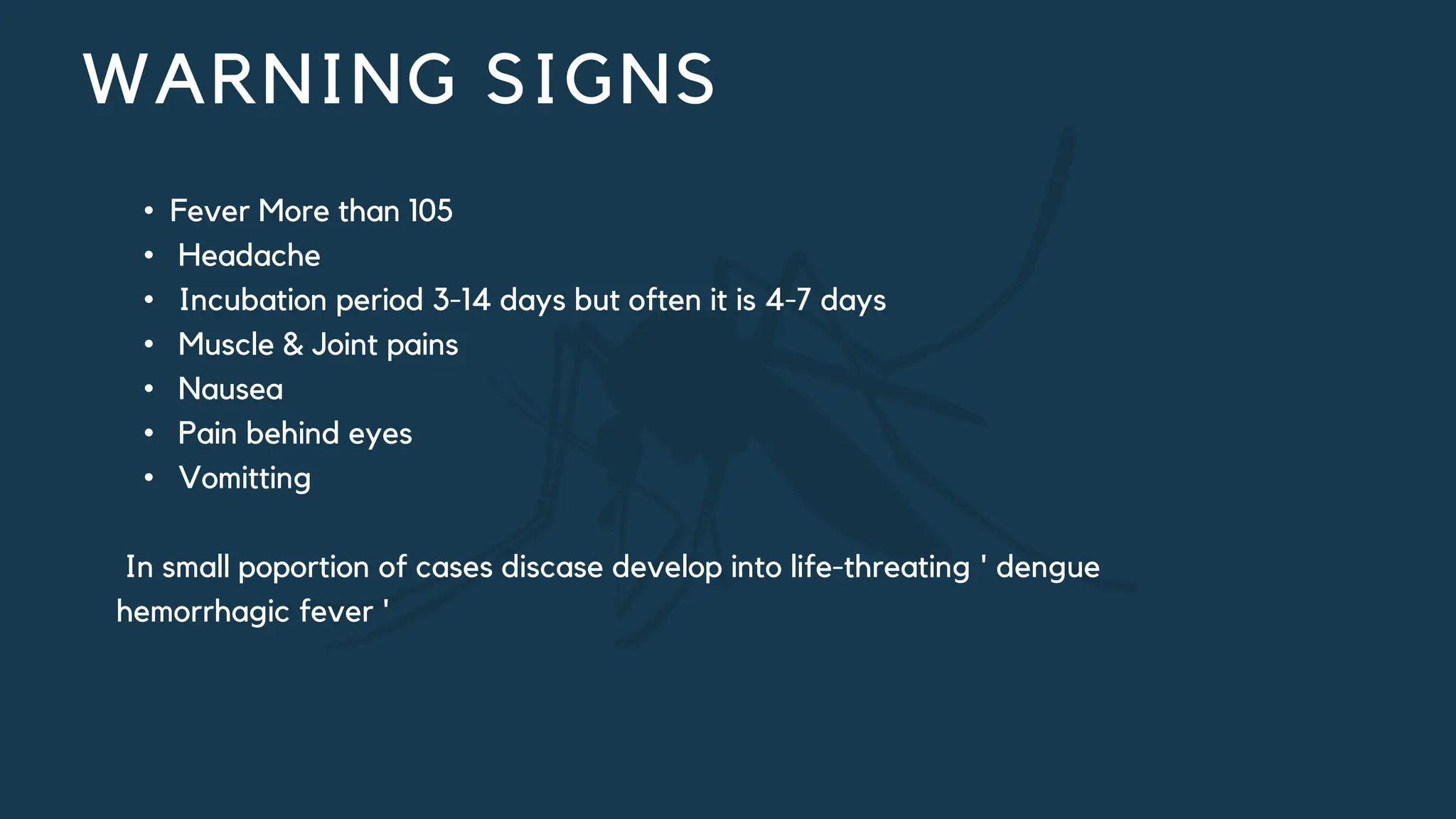 DENGUE Department of Physiotherapy, SHUATS, Prayagraj | PPT