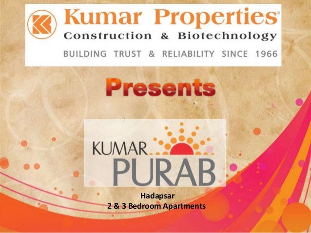 Kumar Purab - Smart and Well Designed 2 BHK Apartments in Hadapsar