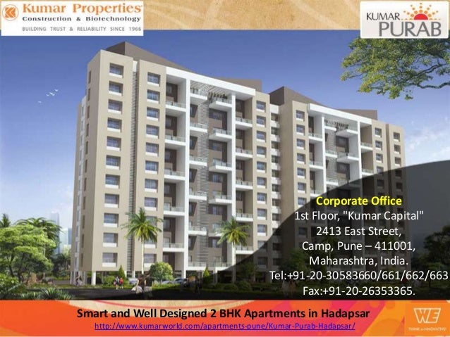 Kumar Purab - Smart and Well Designed 2 BHK Apartments in Hadapsar