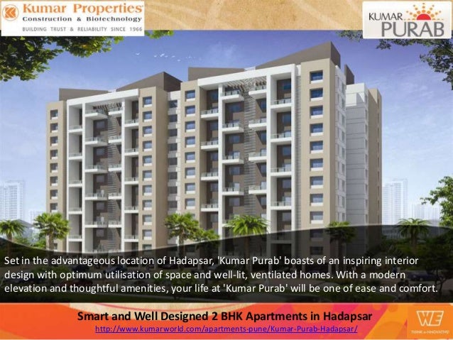 Kumar Purab - Smart and Well Designed 2 BHK Apartments in Hadapsar