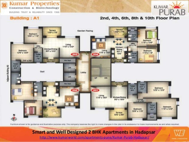 Kumar Purab - Smart and Well Designed 2 BHK Apartments in Hadapsar