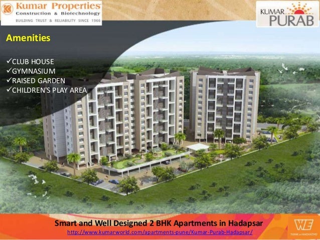Kumar Purab - Smart and Well Designed 2 BHK Apartments in Hadapsar