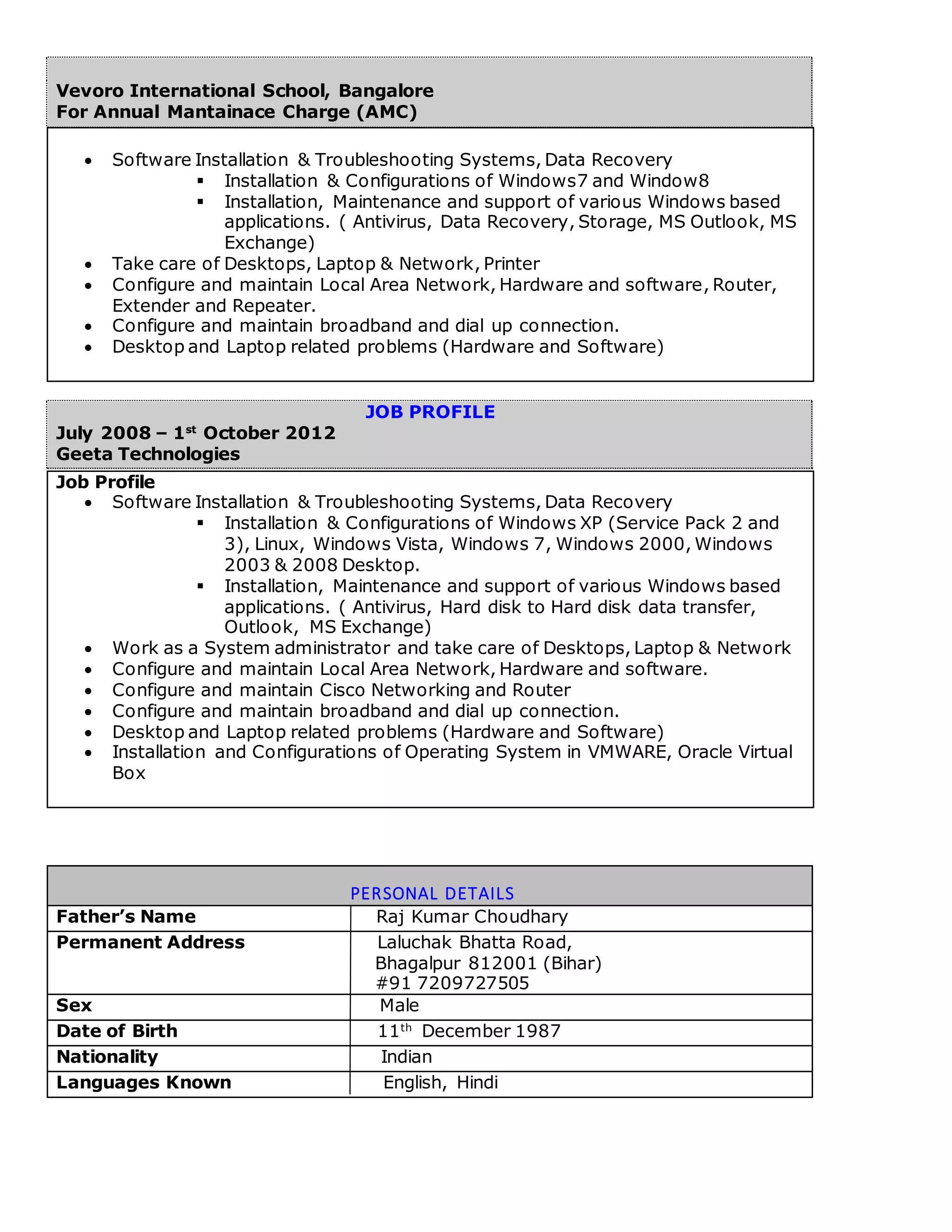 Kumar rahul | DOCX | Operating Systems | Computer Software and Applications