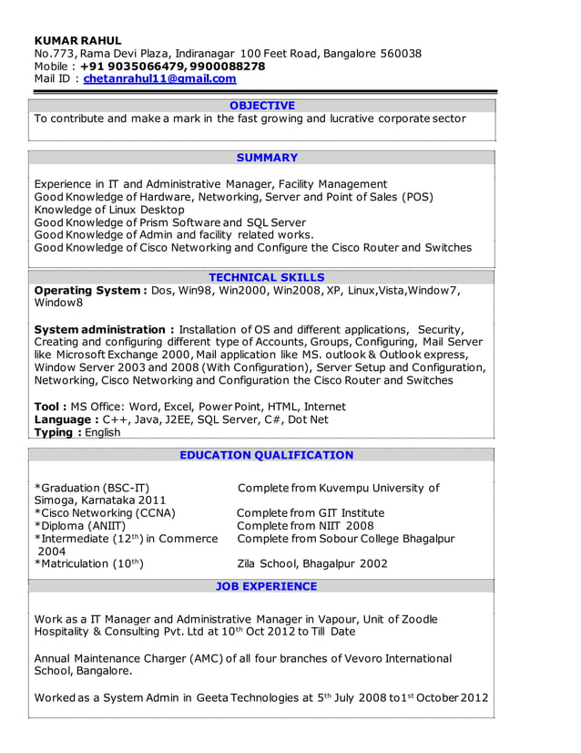 Kumar rahul | DOCX | Operating Systems | Computer Software and Applications