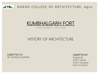 Kumbhalgarh fort | PPTX
