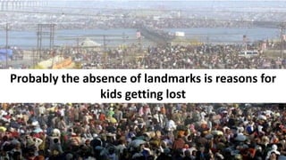 Kumbh mela: Children getting lost:: Visual landmark triangulation | PPTX